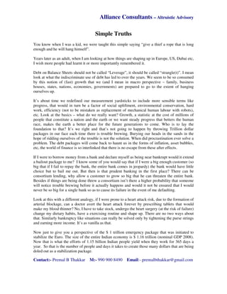 Simple Truths Final | PDF | Stocks and Bonds | Personal Investing