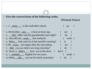 Simple Verb Tenses.pptxSimple Verb Tense | PPTX