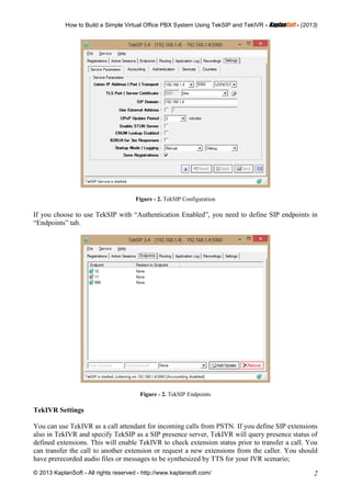 Simple virtual office PBX with TekSIP | PDF