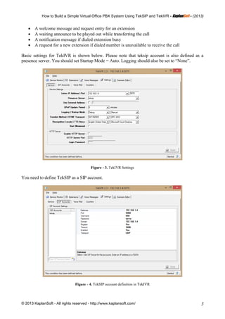 Simple virtual office PBX with TekSIP | PDF
