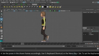 Character walkcycle in Maya (Basic) | PPTX