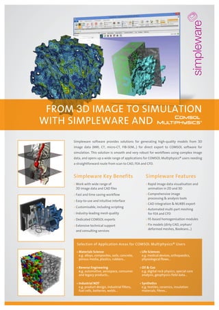 From 3D Image to Simulation with Simpleware and COMSOL | PDF