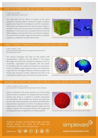 From 3D Image to Simulation with Simpleware and COMSOL | PDF