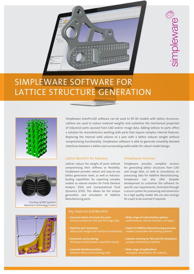 Simpleware Software for Lattice Structure Generation | PDF