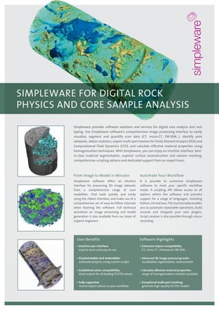 Simpleware for Rock Physics | PDF