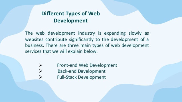 What is web development, and what are its types? | PPT