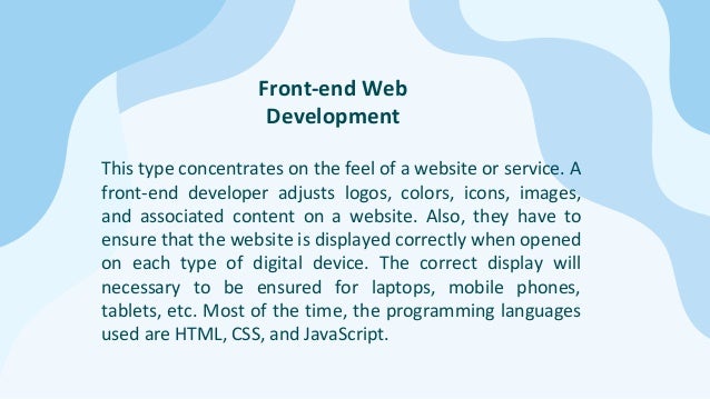 What is web development, and what are its types? | PPT