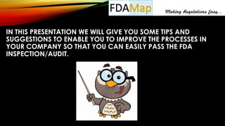 Simple ways to prepare for an FDA audit | PPTX