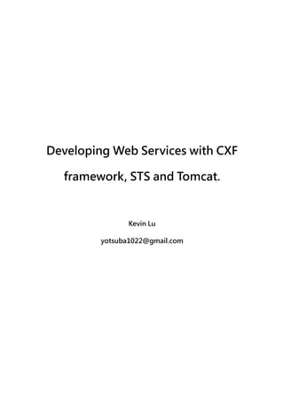 Building A Simple Web Service With CXF | PDF