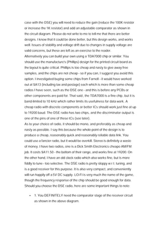 Simple Wireless Radio Data Link | PDF