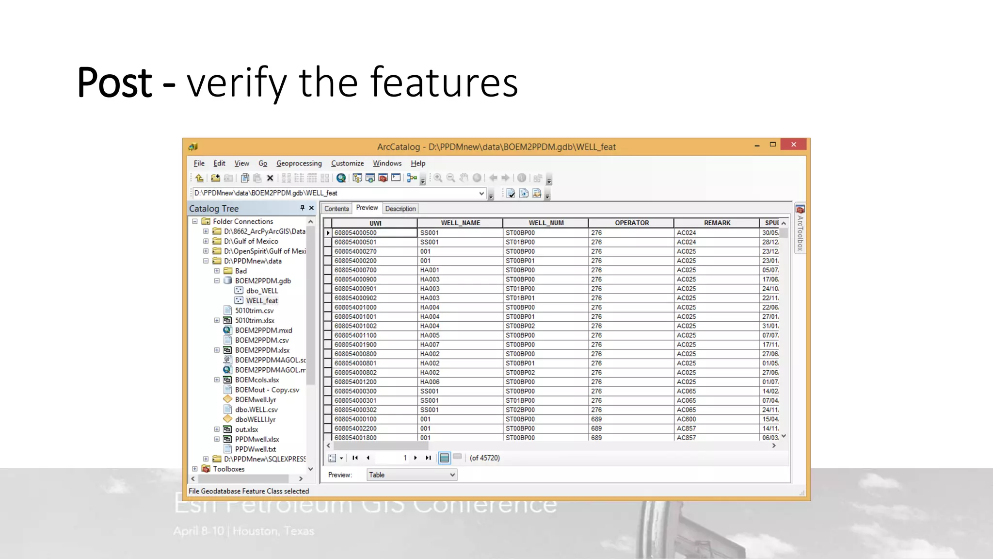 Simple workflow to populate PPDM tables from well files | PPTX
