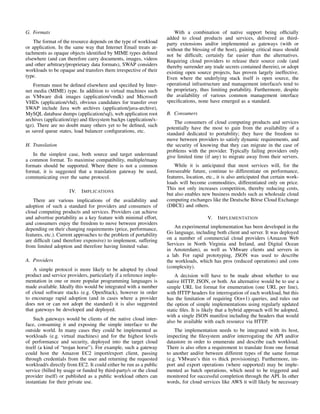 Simple Workload and Application Portability (SWAP) for Cloud Computing | PDF