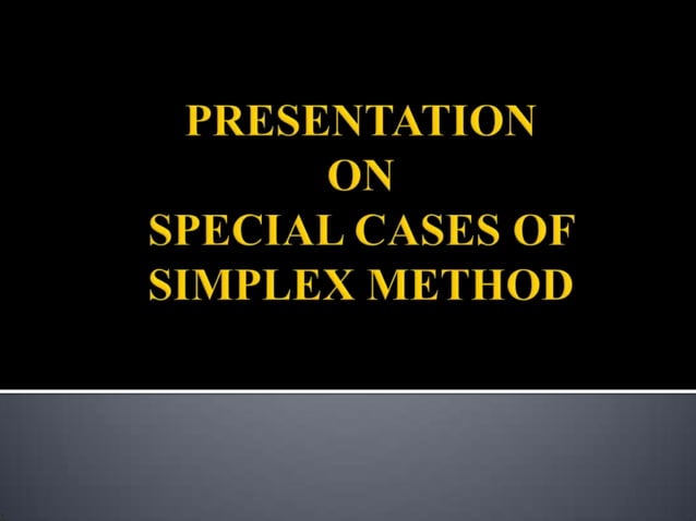 Simplex | PPTX | Computing | Technology & Computing