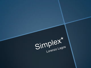 Simplex | PPT