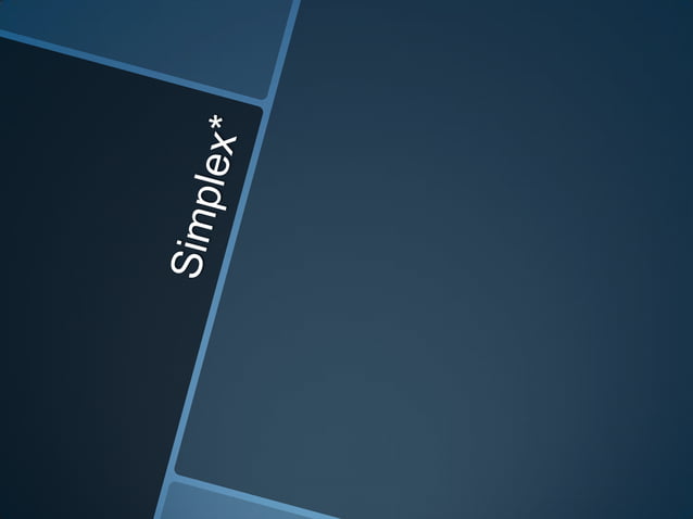 Simplex | PPT