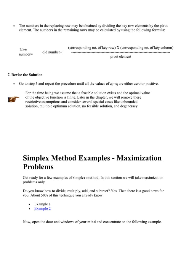 Simplex method - Maximisation Case | DOCX | Programming Languages | Computing