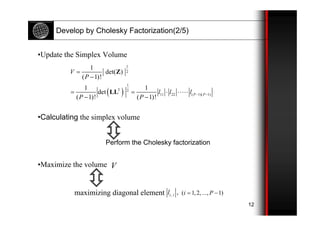 SIMPLEX VOLUME ANALYSIS BASED ON TRIANGULAR FACTORIZATION: A FRAMEWORK FOR HYPERSPECTRAL ...