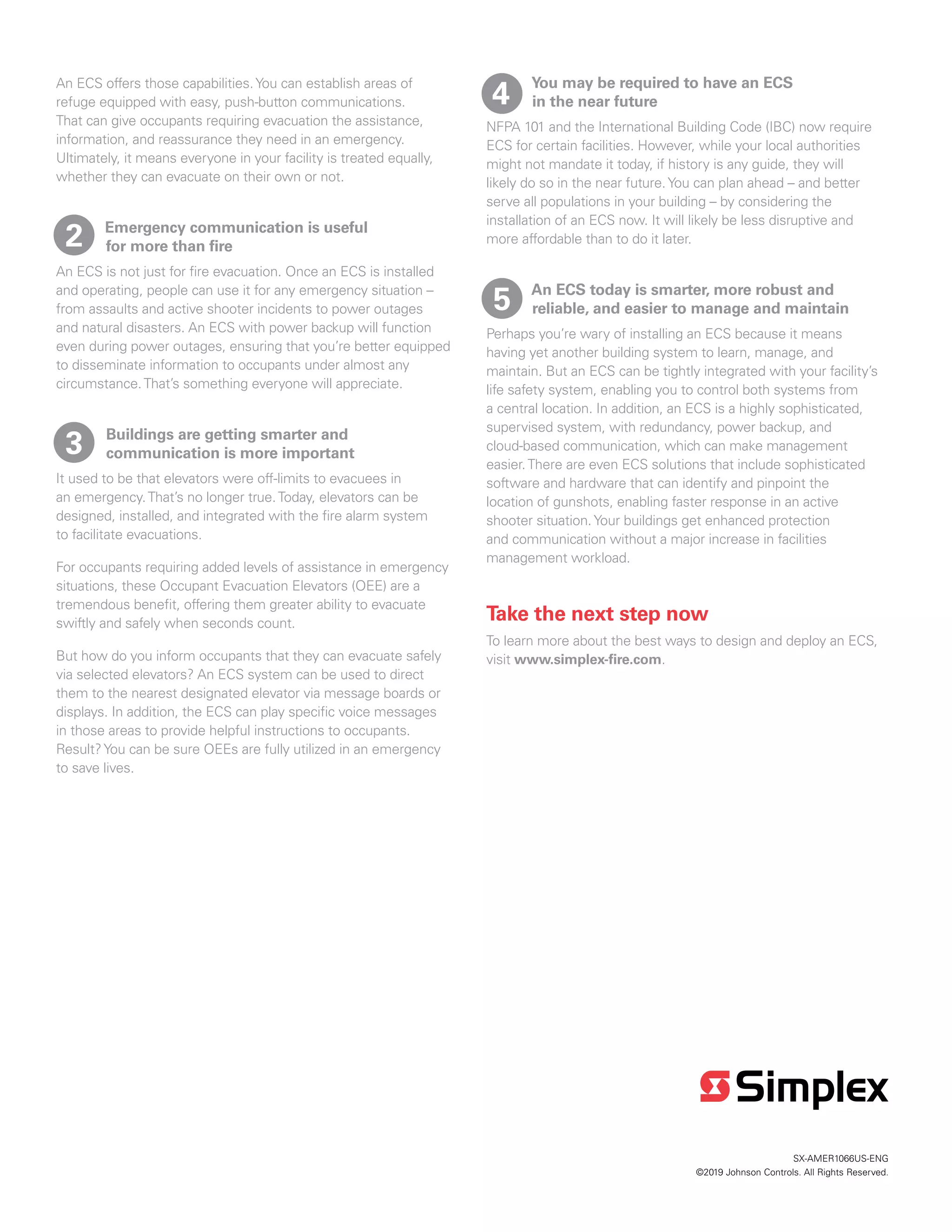 Simplex 5 reasons emergency communications | PDF