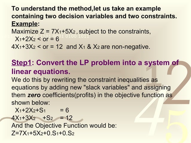 Simplex algorithm | PPT