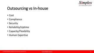 Simplex Data center and Cloud Services - March 2018 | PPT