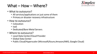 Simplex Data center and Cloud Services - March 2018 | PPT
