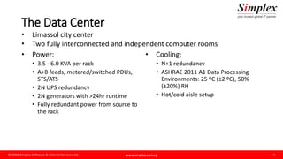 Simplex Data center and Cloud Services - March 2018 | PPT