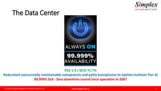Simplex Data center and Cloud Services - March 2018 | PPT