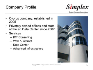 Simplex Cyprus Data Center Presentation | PDF