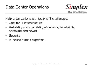 Simplex Cyprus Data Center Presentation | PDF | Cloud Computing | Internet