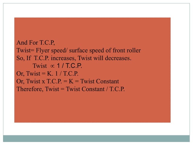 Simplex Frame/Speed Frame/Flyer Frame/Roving Frame.pptx