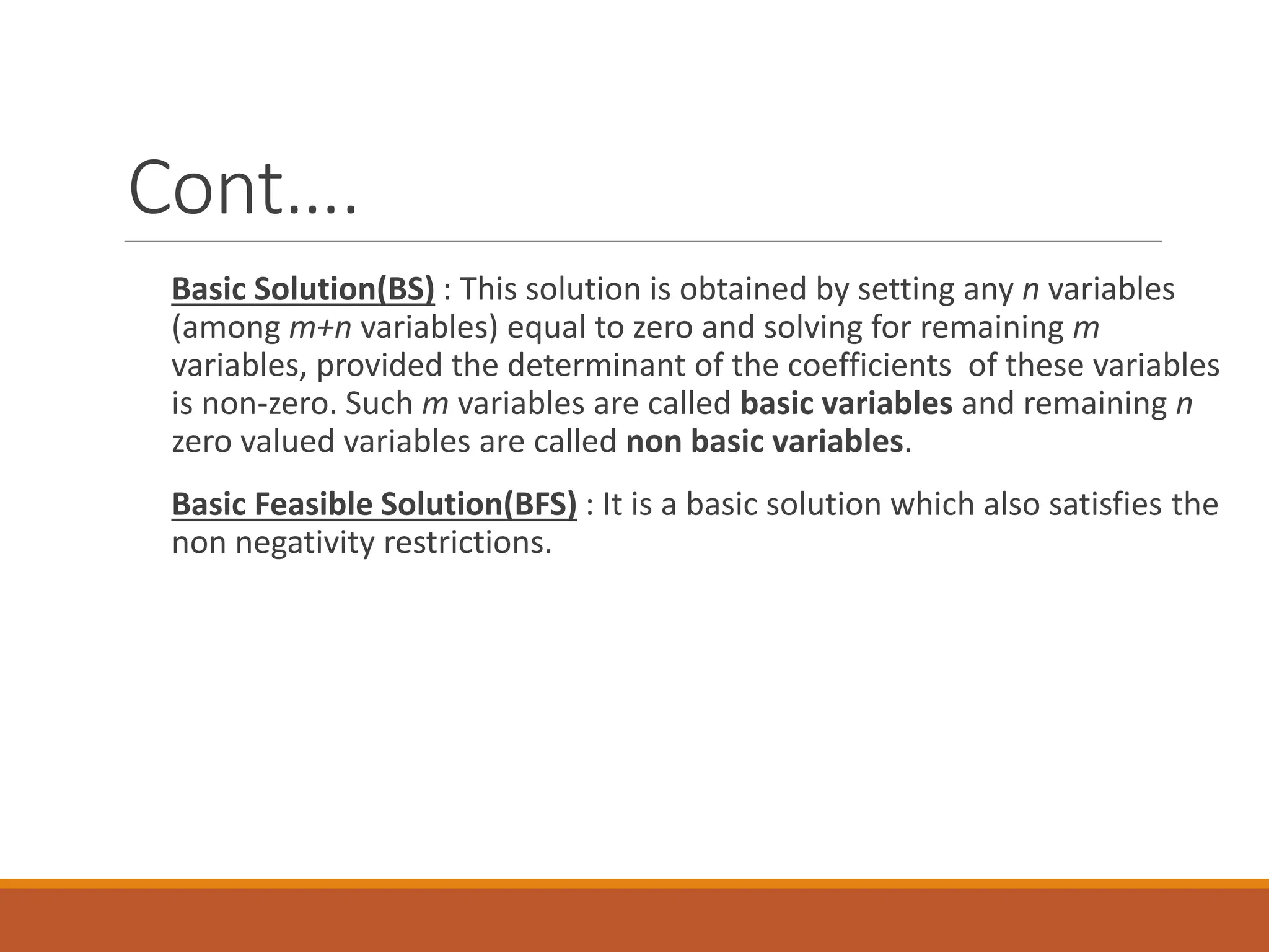 simplex method-maths 4 mumbai university | PPT