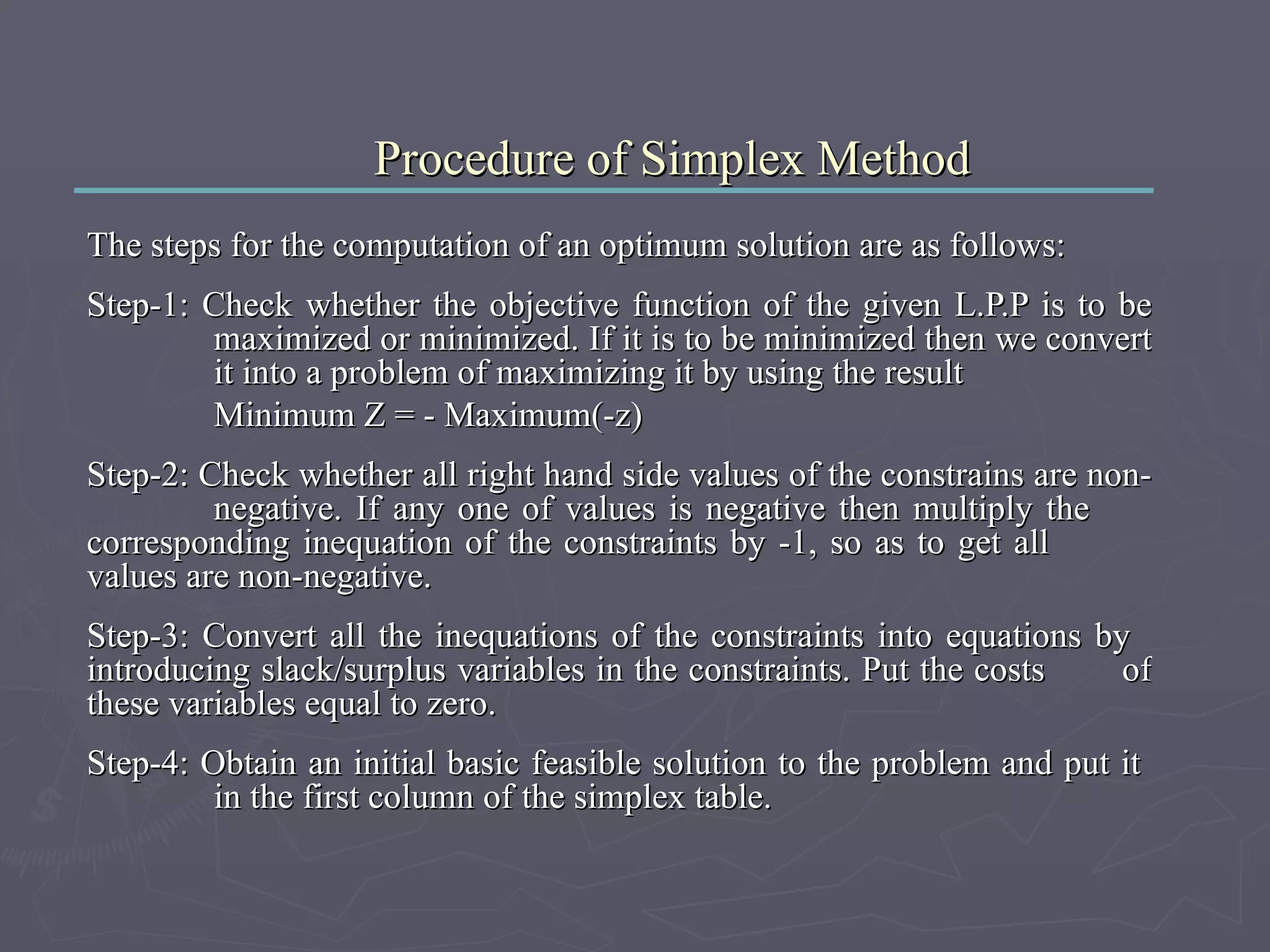 Simplex Method | PPT
