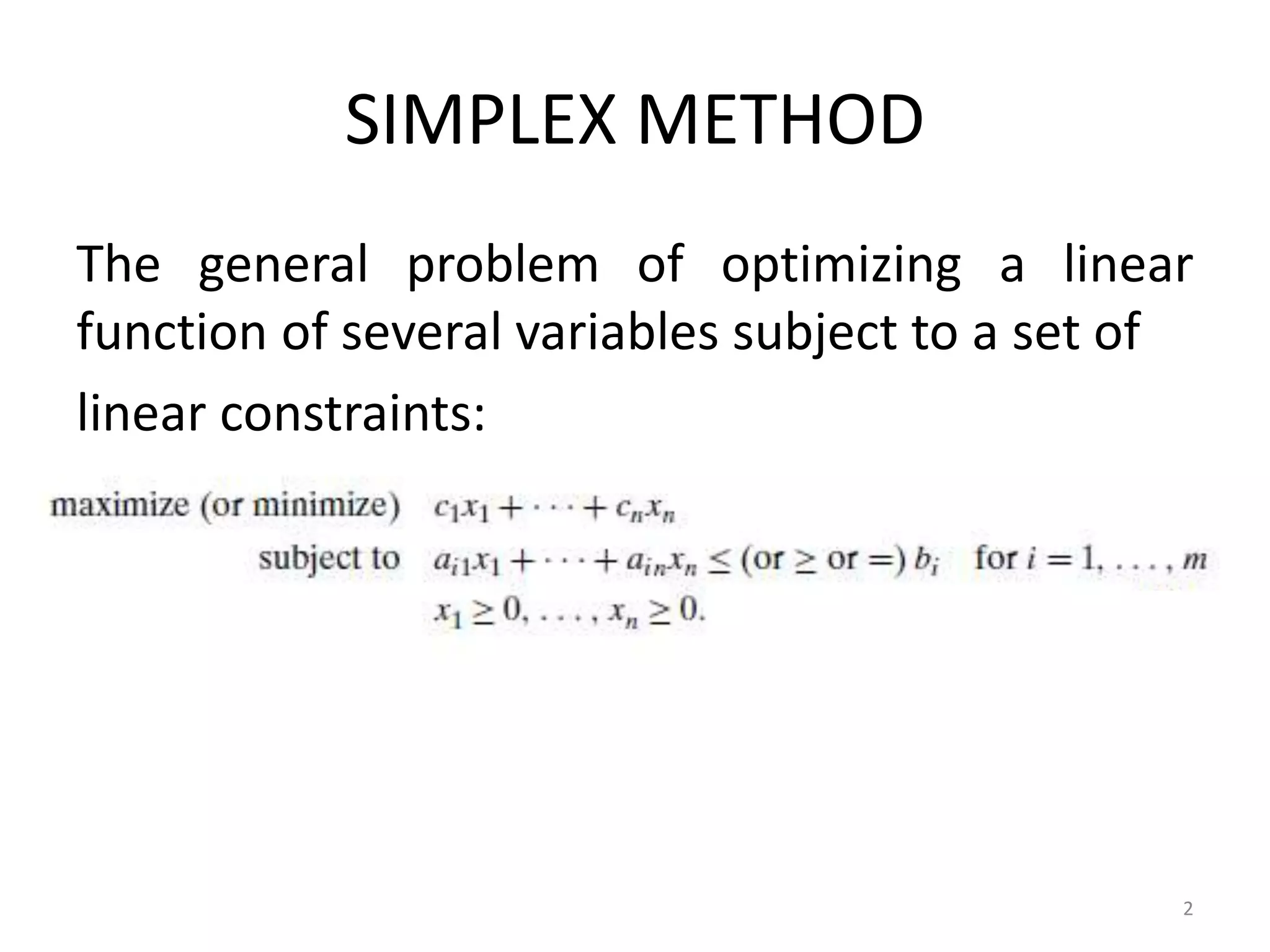 Simplex method | PPT
