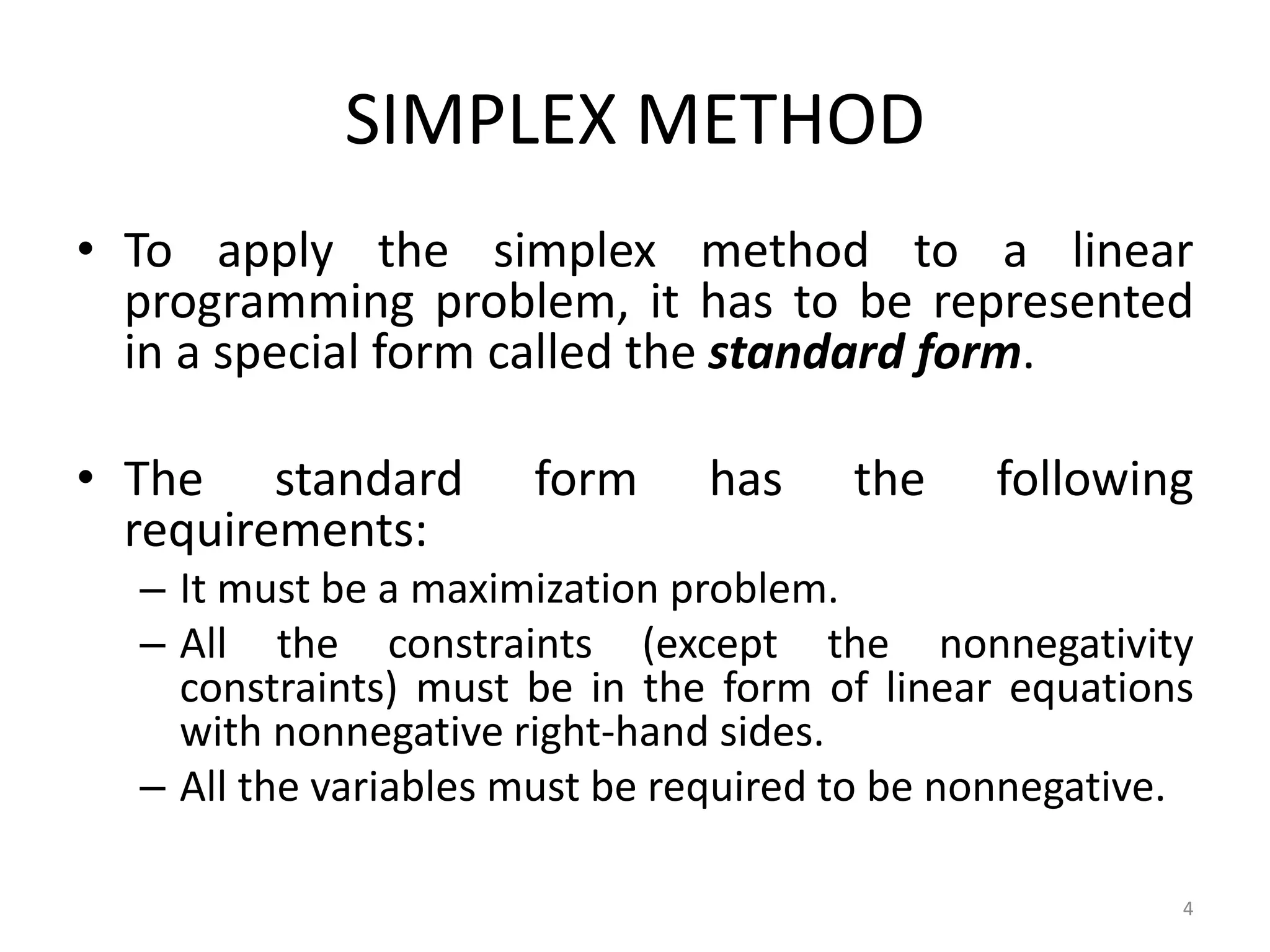 Simplex method | PPT