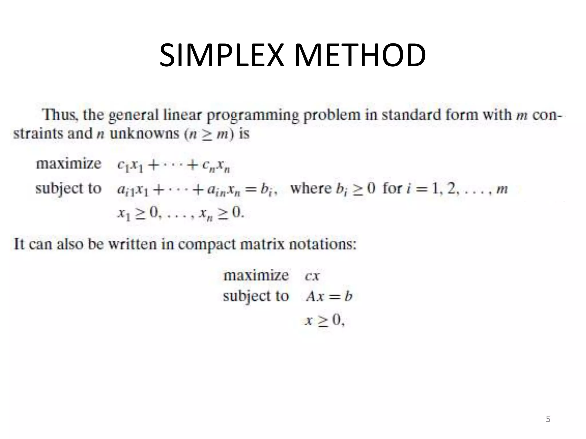Simplex method | PPT