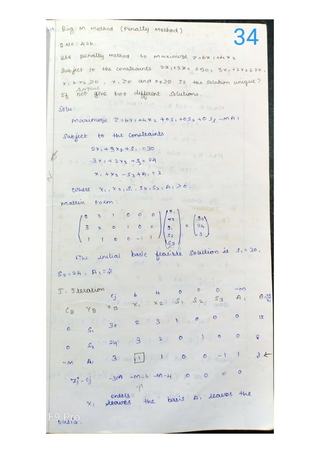 Simplex Method | PDF