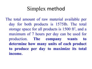 Simplex method concept, | PPTX | Computer Software and Applications ...