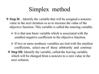 Simplex method concept, | PPT