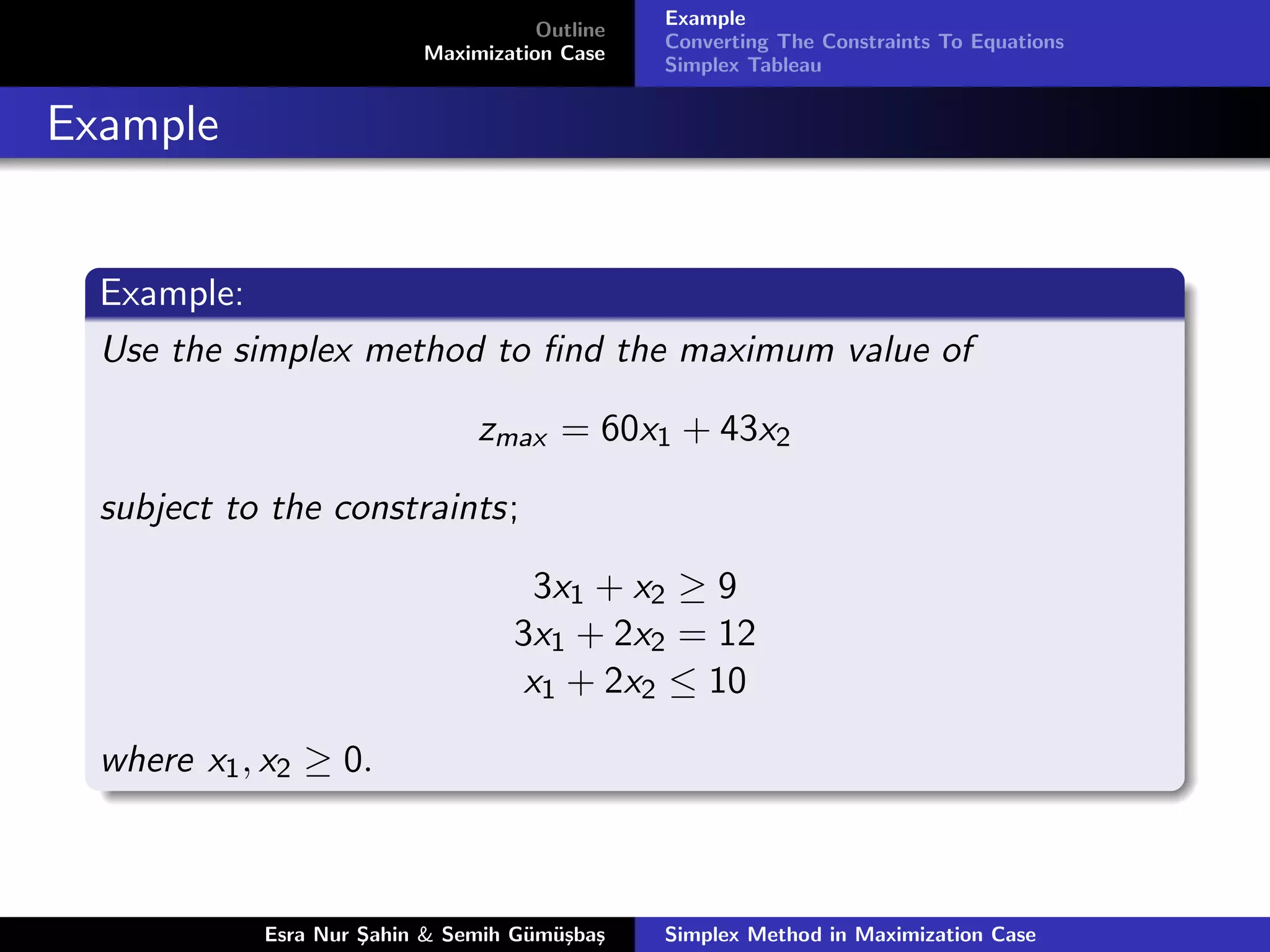Simplex Method In Maximization Case Pdf Programming Languages Computing