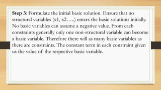 Simplex method maximisation | PPTX