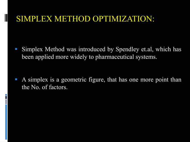 Simplex method of optiization | PPTX