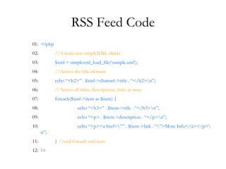 SimpleXML In PHP 5 | PPT
