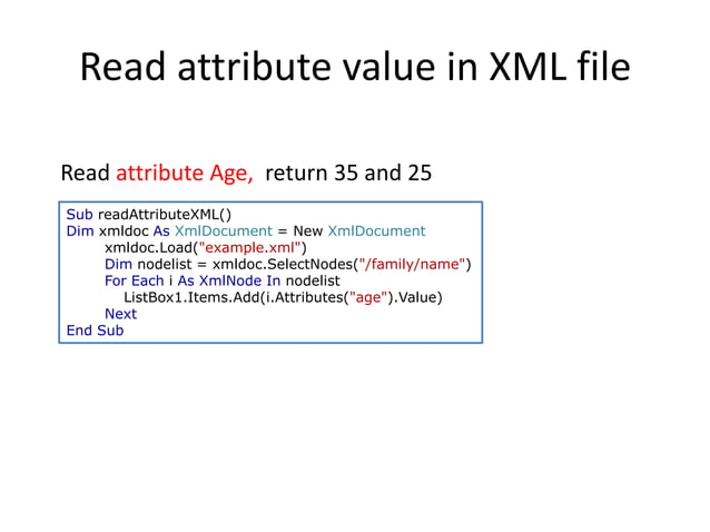Simple xml in .net