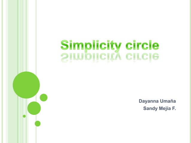 Simplicity circle | PPT