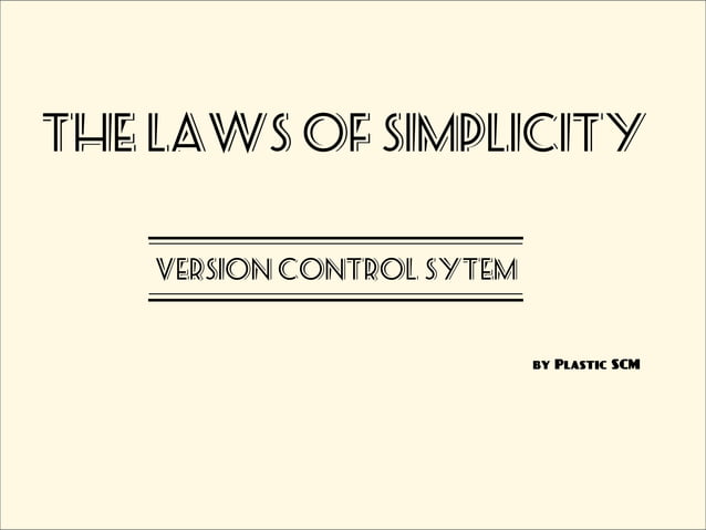 The Laws of Simplicity | PDF