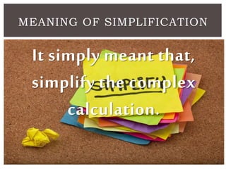 Simplification (for Competitive exams) | PPTX
