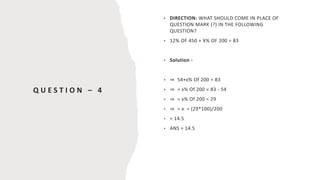 Simplification and data interpretation table | PPT