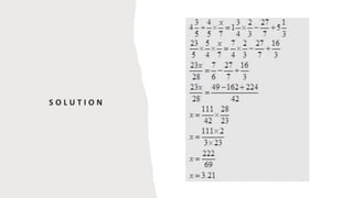 Simplification and data interpretation table | PPT
