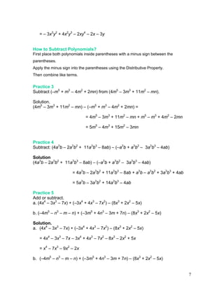 Algebraic Simplification and evaluation | PDF