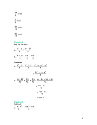 Algebraic Simplification and evaluation | PDF